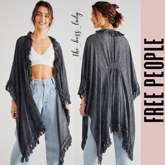 Free People | Kimonos & Yukatas | Free People Kimono Wrap Fringed One ...